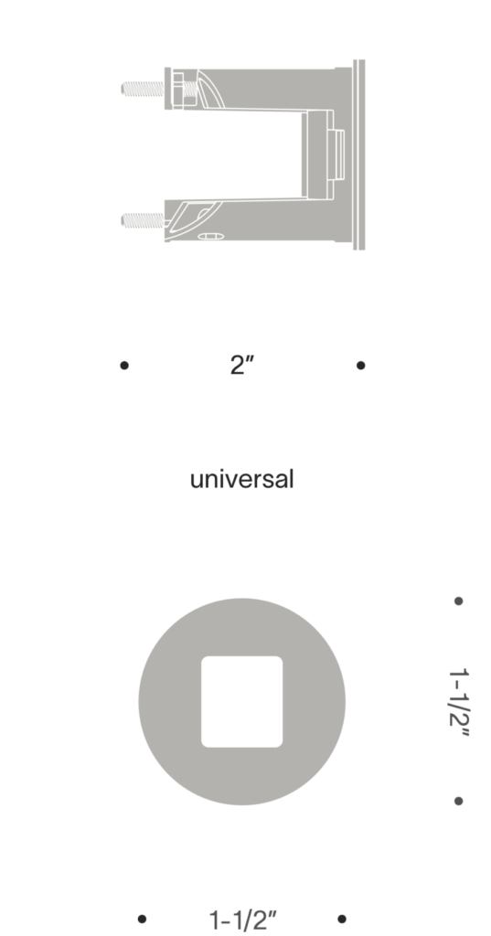 unifit keystone holder – prado | invisible home technology