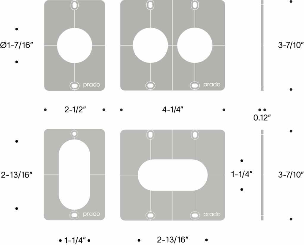 back box cover plate – prado | invisible home technology