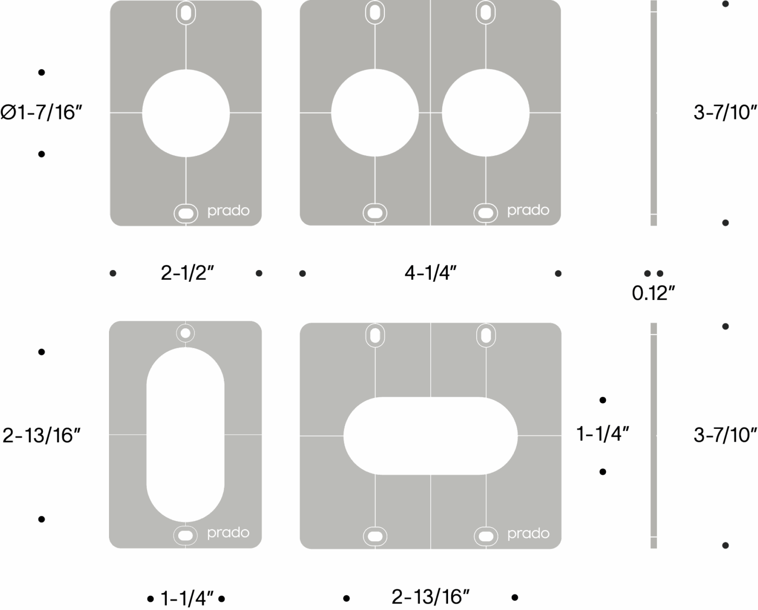 back box cover plate – prado | invisible home technology